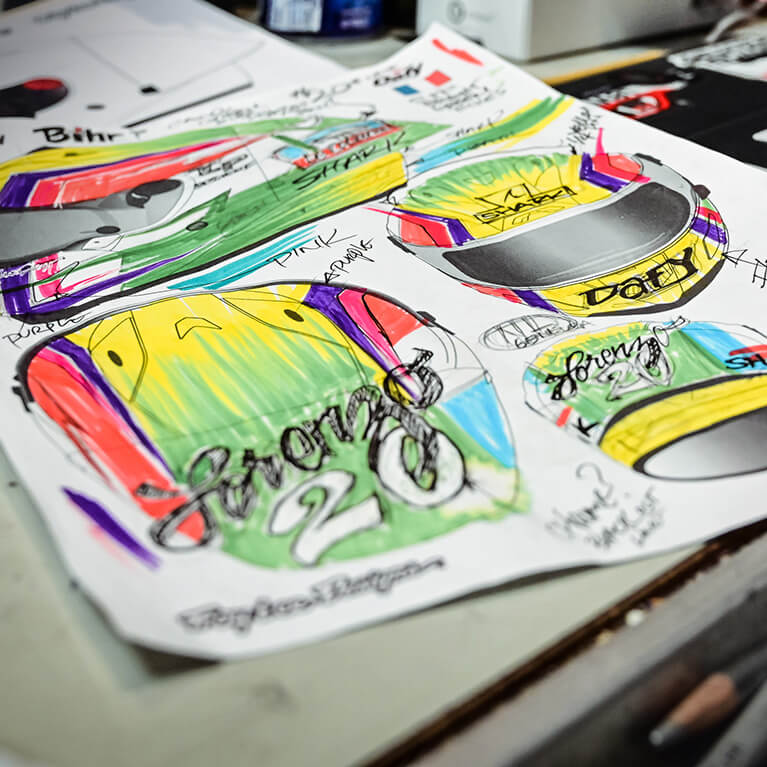 Troy Lee Designs Custom Paint Service