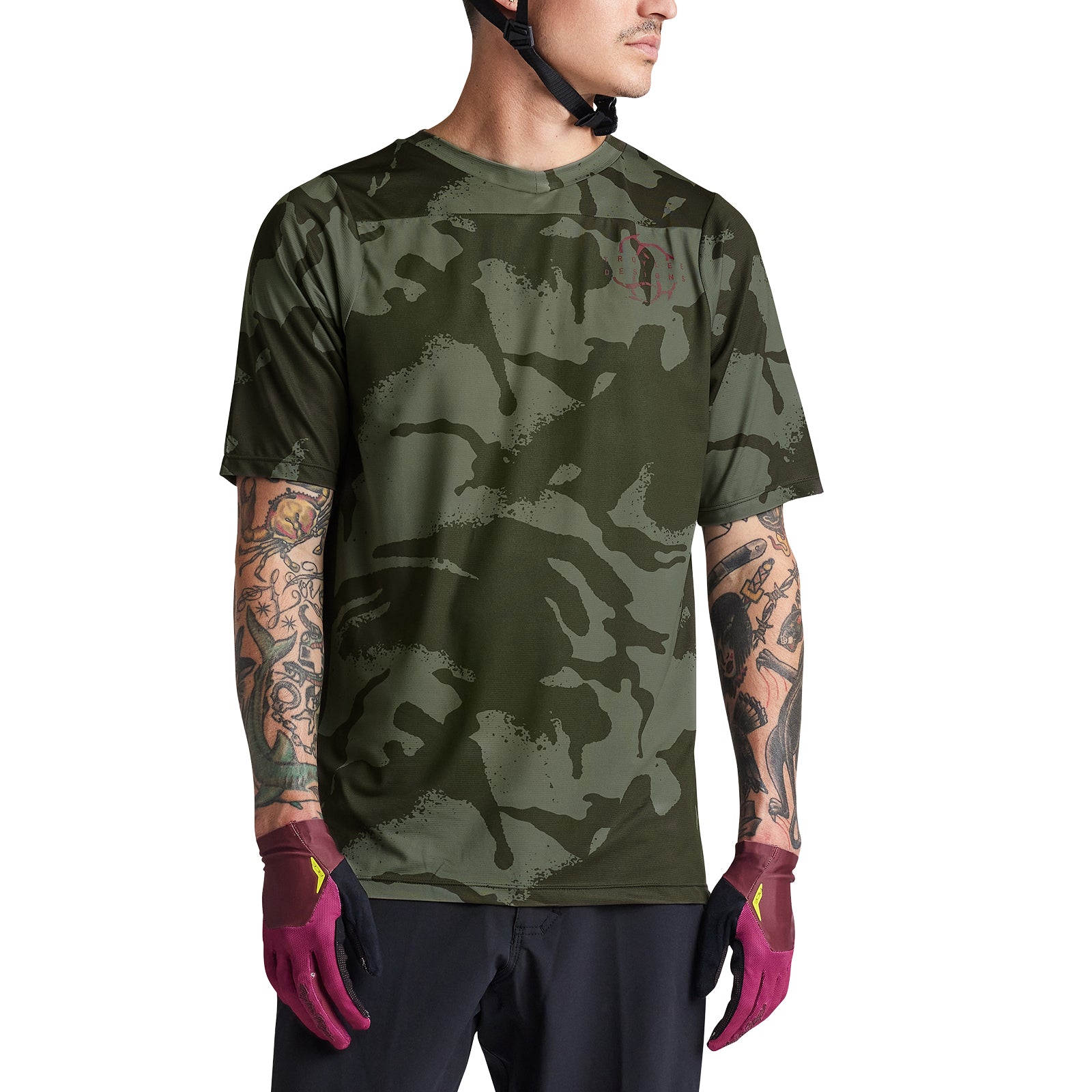 Skyline SS Jersey Shadow Camo Olive – Troy Lee Designs