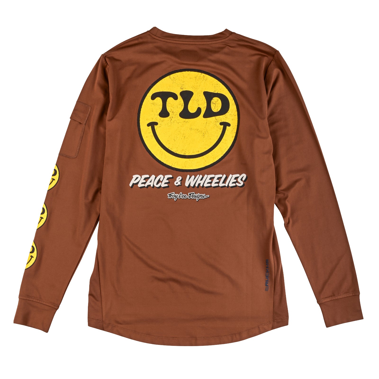 Ruckus Long Sleeve Ride Tee Wheelies Chocolate – Troy Lee Designs