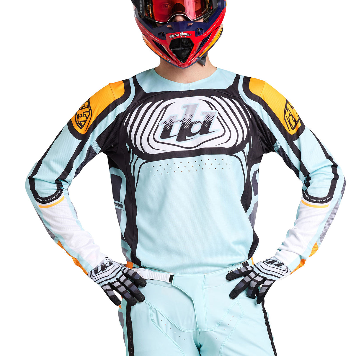 SE Pro Jersey Wavez Bleached Aqua – Troy Lee Designs