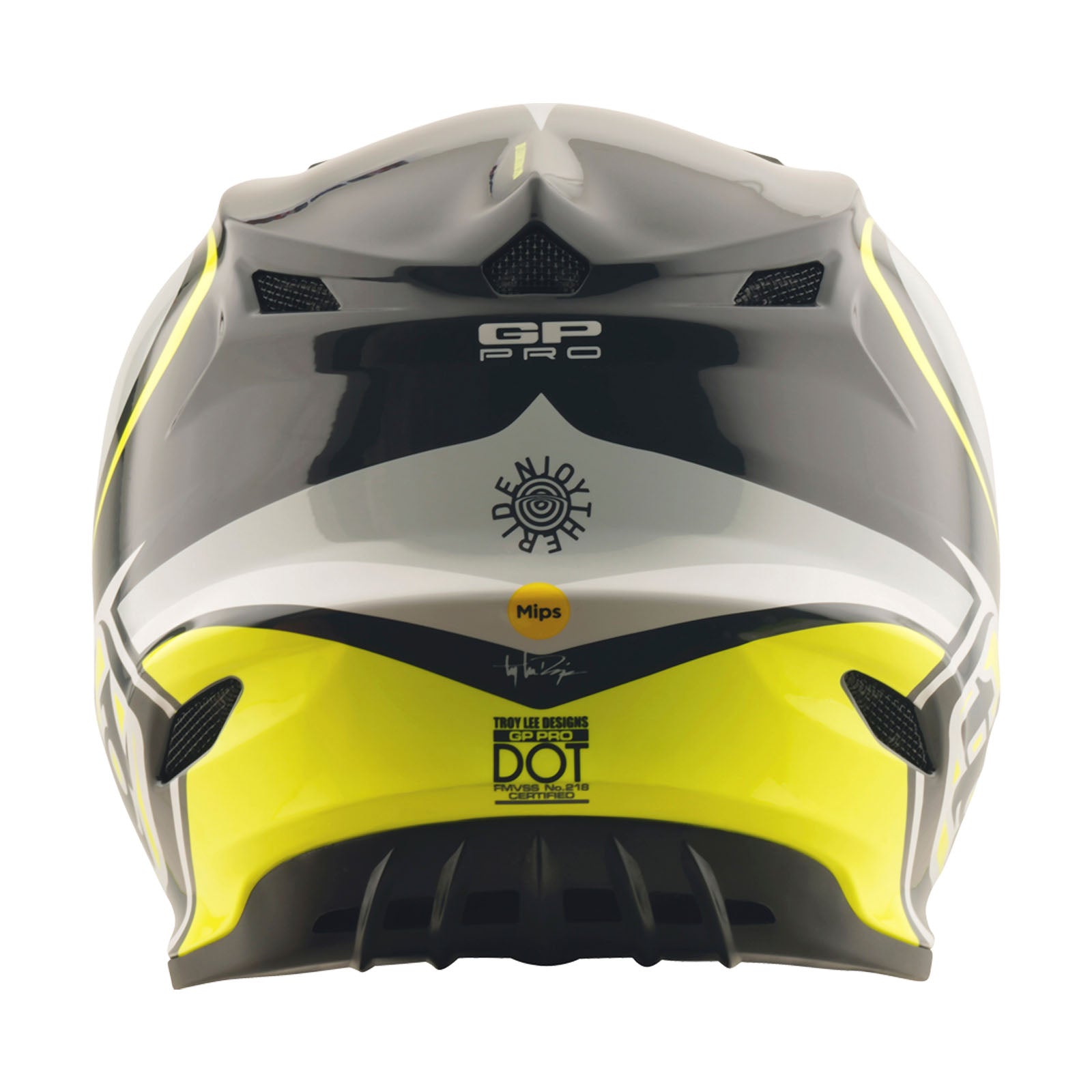 GP Pro Helmet Crossover Gray / Flo Yellow – Troy Lee Designs