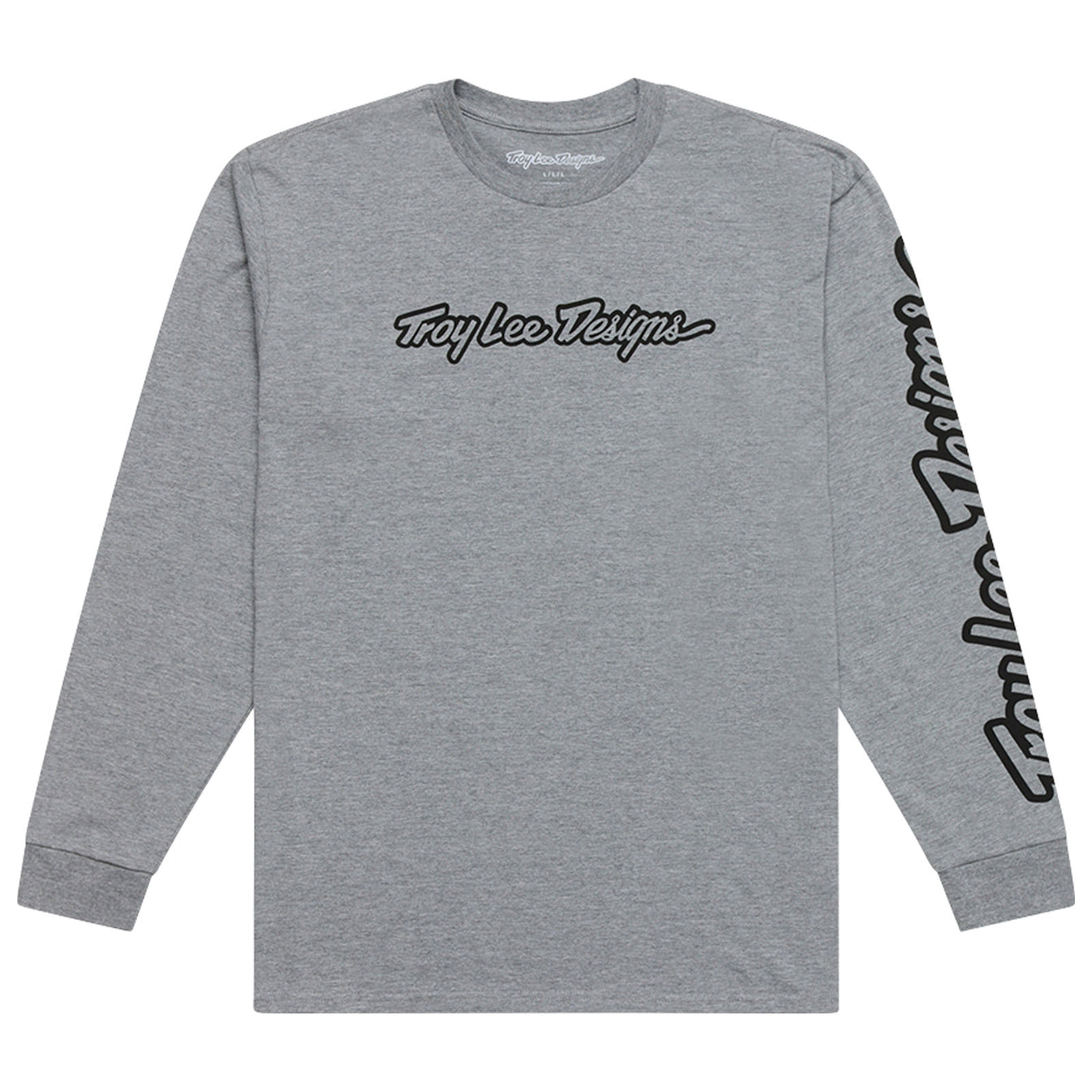Long Sleeve Tee Signature Gray Heather – Troy Lee Designs