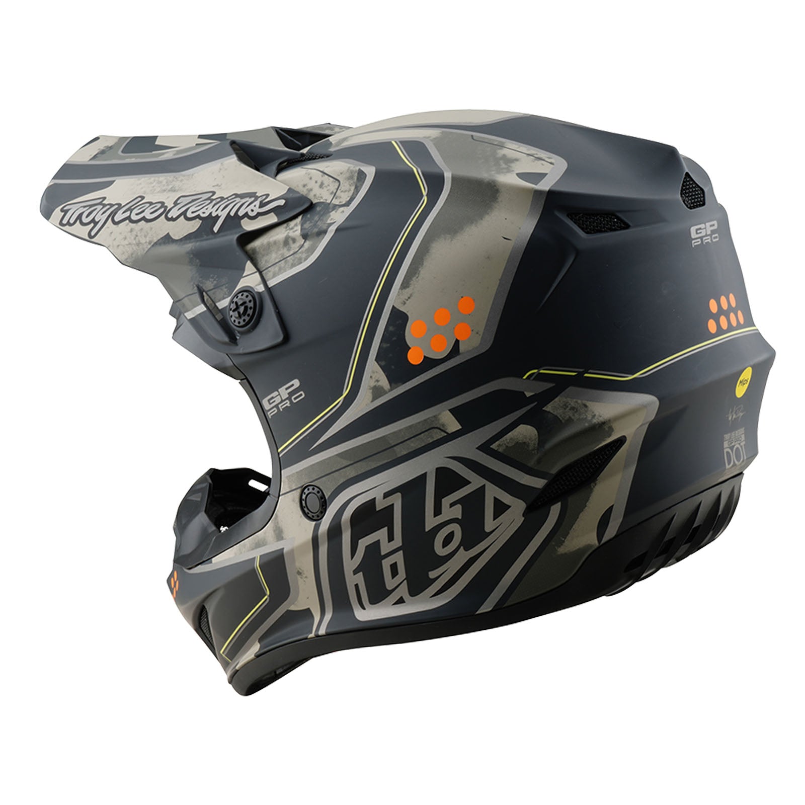 GP Pro Helmet Trooper Black / Caper – Troy Lee Designs